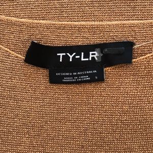 Tops | Tylr Metallic Gold The Magnitude Knit | Poshmark